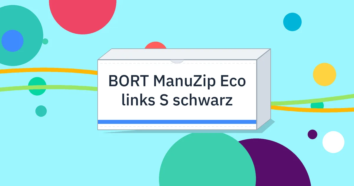 Symbolbild: Packung mit der Aufschrift BORT ManuZip Eco links S schwarz (PZN 10995343) – Verfügbarkeit und Bezug in Apotheken in Frankfurt am Main