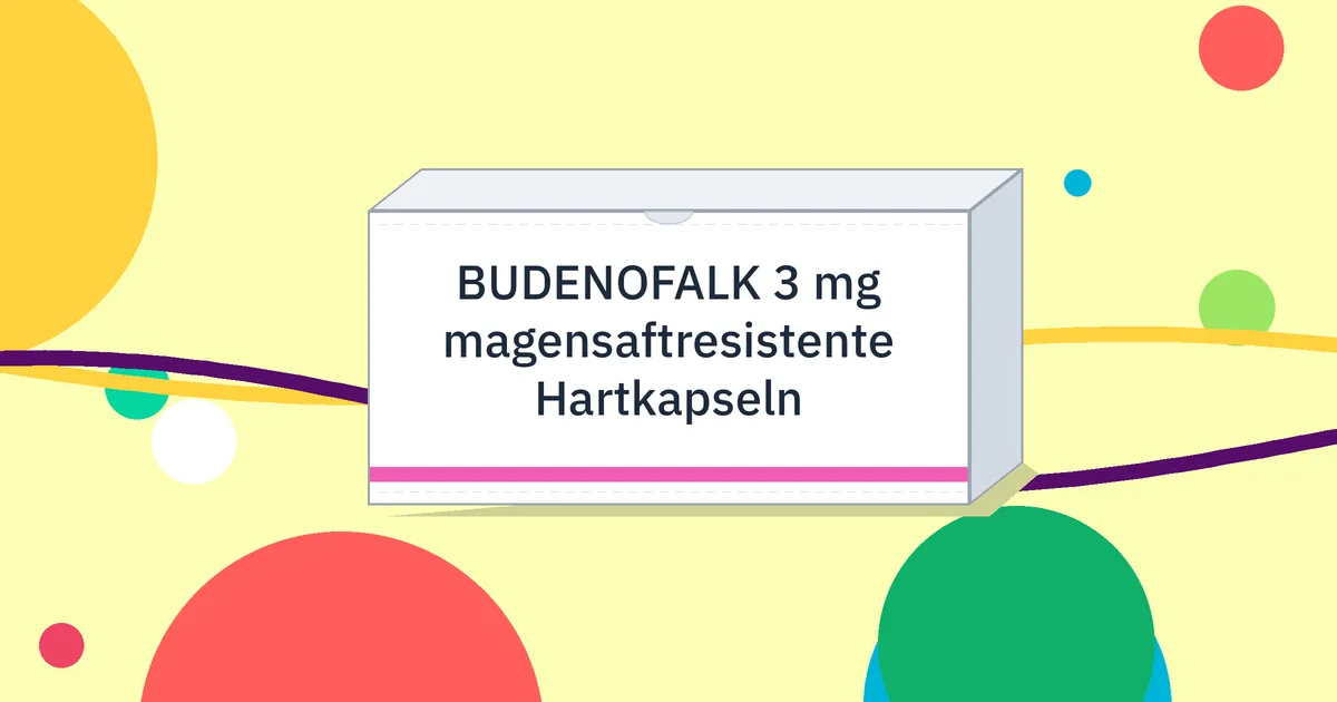 Symbolbild: Packung mit der Aufschrift BUDENOFALK 3 mg magensaftresistente Hartkapseln (PZN 20171318) – Verfügbarkeit und Bezug in Apotheken in Frankfurt am Main