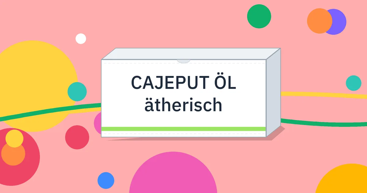 Symbolbild: Packung mit der Aufschrift CAJEPUT ÖL ätherisch (PZN 01103943) – Verfügbarkeit und Bezug in Apotheken in Frankfurt am Main