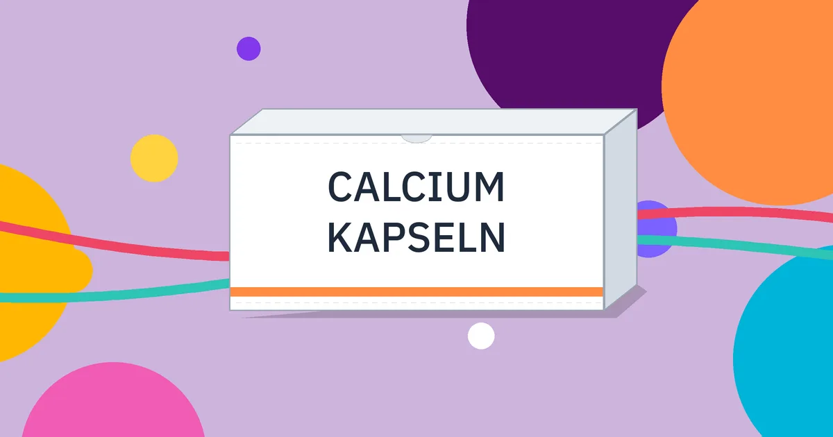 Symbolbild: Packung mit der Aufschrift CALCIUM KAPSELN (PZN 18302701) – Verfügbarkeit und Bezug in Apotheken in Frankfurt am Main