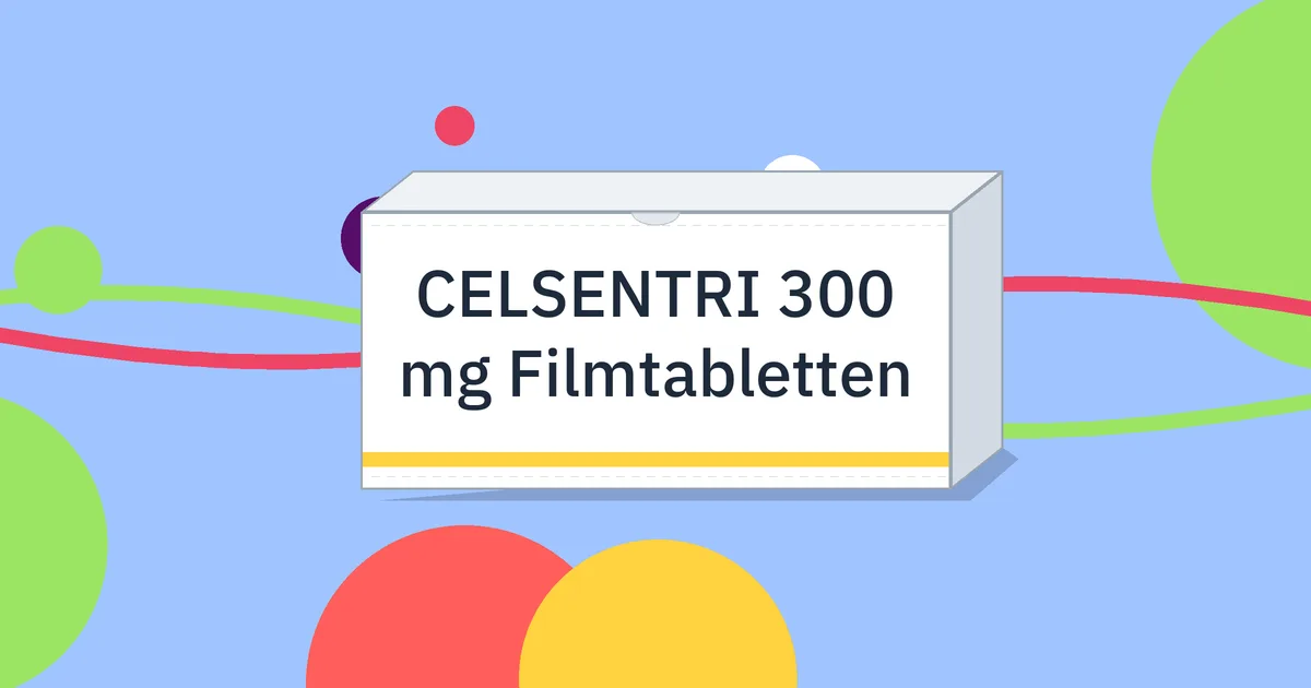 Symbolbild: Packung mit der Aufschrift CELSENTRI 300 mg Filmtabletten (PZN 15300848) – Verfügbarkeit und Bezug in Apotheken in Frankfurt am Main