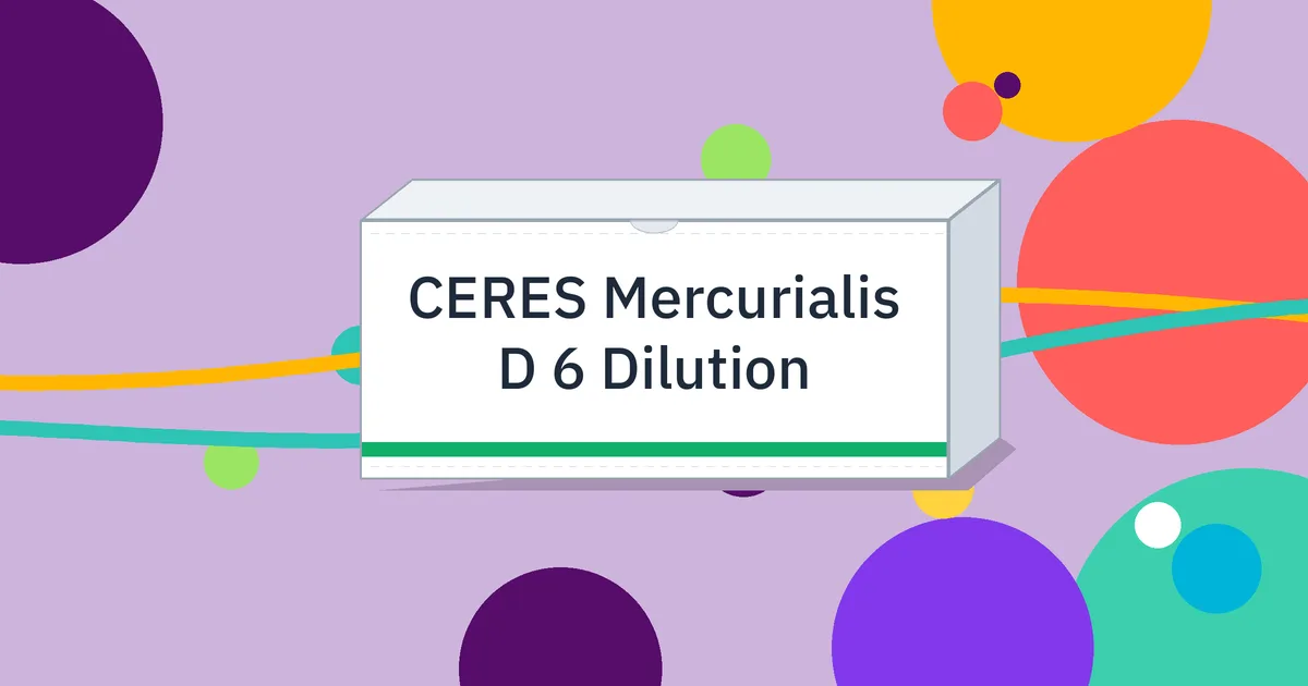 Symbolbild: Packung mit der Aufschrift CERES Mercurialis D 6 Dilution (PZN 01235768) – Verfügbarkeit und Bezug in Apotheken in Frankfurt am Main