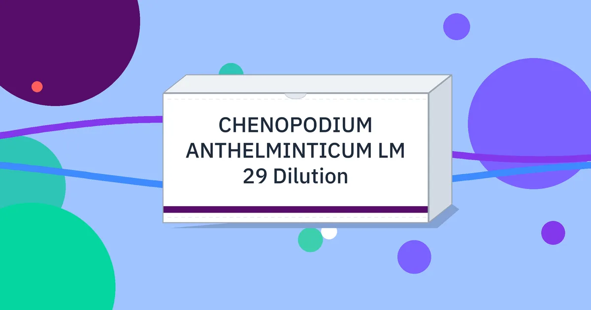Symbolbild: Packung mit der Aufschrift CHENOPODIUM ANTHELMINTICUM LM 29 Dilution (PZN 13441042) – Verfügbarkeit und Bezug in Apotheken in Frankfurt am Main