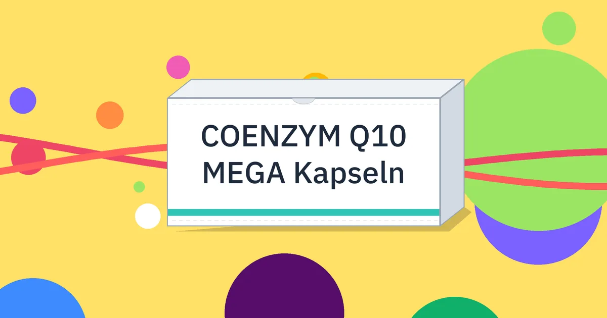 Symbolbild: Packung mit der Aufschrift COENZYM Q10 MEGA Kapseln (PZN 02846965) – Verfügbarkeit und Bezug in Apotheken in Frankfurt am Main