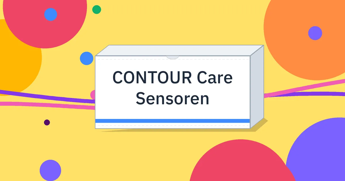 Symbolbild: Packung mit der Aufschrift CONTOUR Care Sensoren (PZN 17175011) – Verfügbarkeit und Bezug in Apotheken in Frankfurt am Main