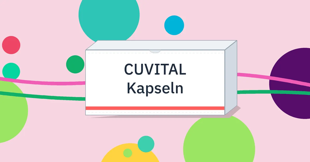 Symbolbild: Packung mit der Aufschrift CUVITAL Kapseln (PZN 07577180) – Verfügbarkeit und Bezug in Apotheken in Frankfurt am Main