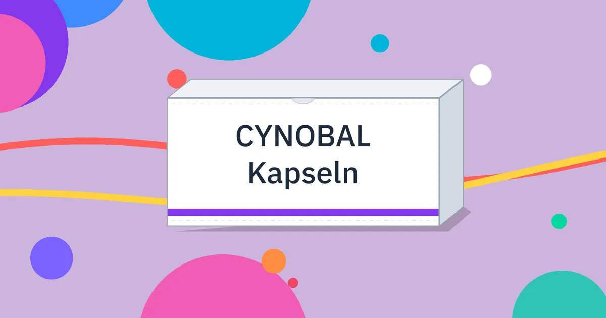Symbolbild: Packung mit der Aufschrift CYNOBAL Kapseln (PZN 11188751) – Verfügbarkeit und Bezug in Apotheken in Frankfurt am Main