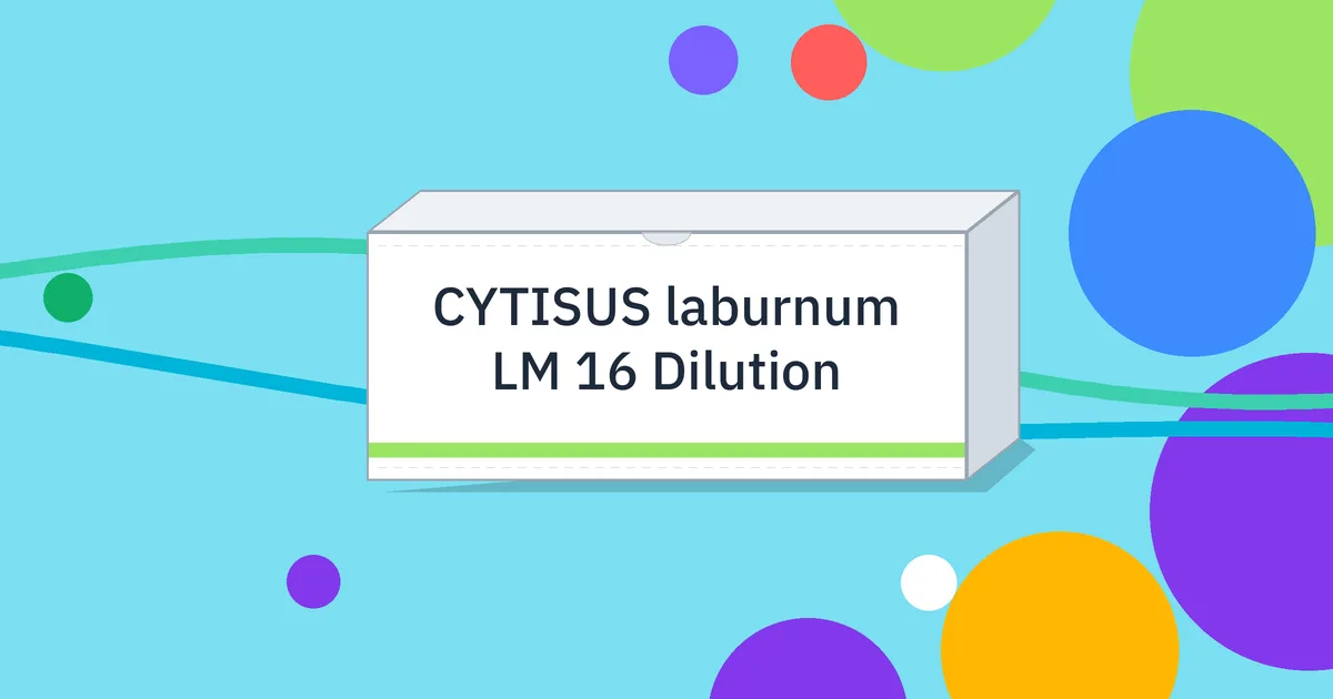 Symbolbild: Packung mit der Aufschrift CYTISUS laburnum LM 16 Dilution (PZN 13460559) – Verfügbarkeit und Bezug in Apotheken in Frankfurt am Main
