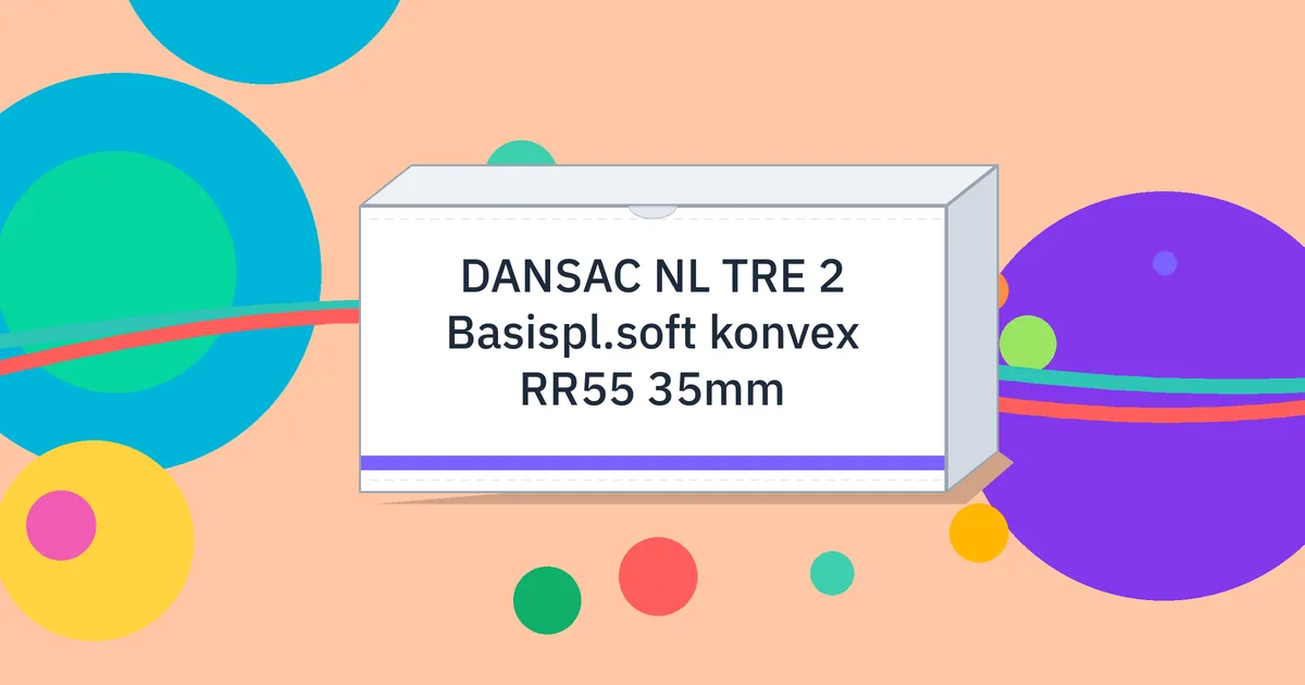 Symbolbild: Packung mit der Aufschrift DANSAC NL TRE 2 Basispl.soft konvex RR55 35mm (PZN 18002778) – Verfügbarkeit und Bezug in Apotheken in Frankfurt am Main