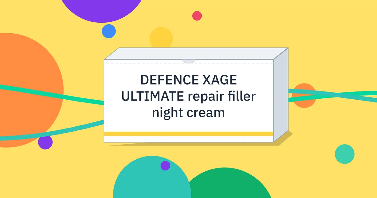 Symbolbild: Packung mit der Aufschrift DEFENCE XAGE ULTIMATE repair filler night cream (PZN 12434577) – Verfügbarkeit und Bezug in Apotheken in Frankfurt am Main