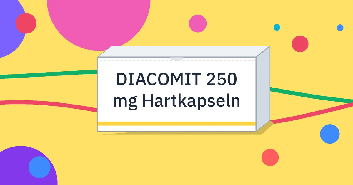 Symbolbild: Packung mit der Aufschrift DIACOMIT 250 mg Hartkapseln (PZN 17824461) – Verfügbarkeit und Bezug in Apotheken in Frankfurt am Main