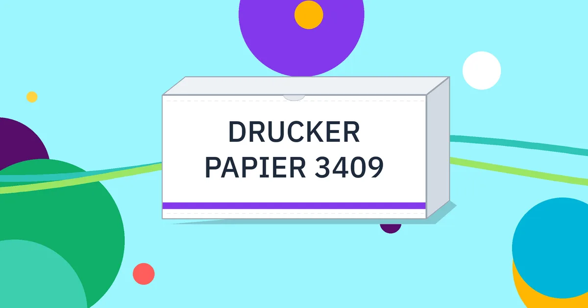 Symbolbild: Packung mit der Aufschrift DRUCKER PAPIER 3409 (PZN 06403868) – Verfügbarkeit und Bezug in Apotheken in Frankfurt am Main
