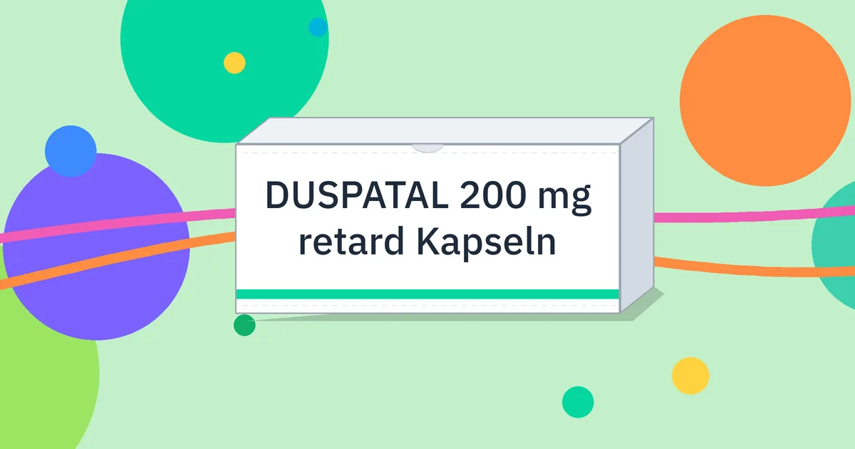 Symbolbild: Packung mit der Aufschrift DUSPATAL 200 mg retard Kapseln (PZN 01279346) – Verfügbarkeit und Bezug in Apotheken in Frankfurt am Main