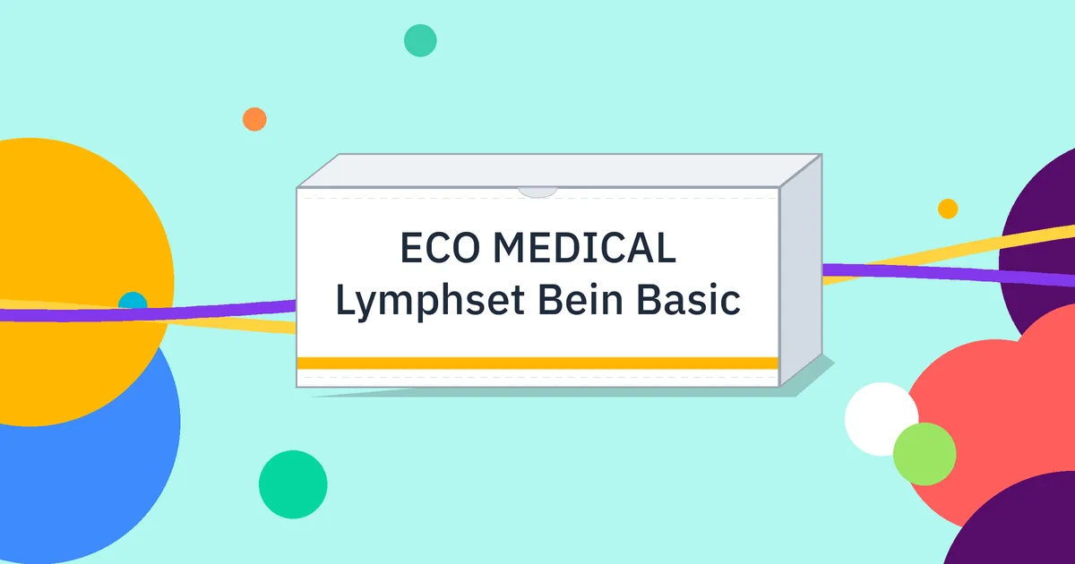 Symbolbild: Packung mit der Aufschrift ECO MEDICAL Lymphset Bein Basic (PZN 08644889) – Verfügbarkeit und Bezug in Apotheken in Frankfurt am Main