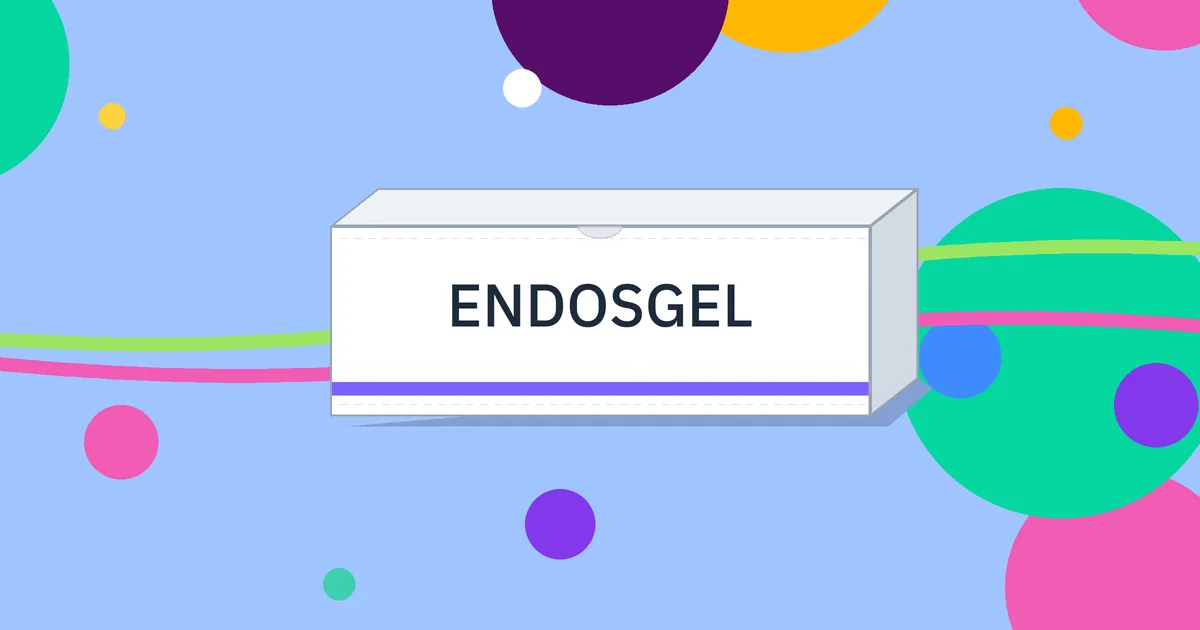 Symbolbild: Packung mit der Aufschrift ENDOSGEL (PZN 02437623) – Verfügbarkeit und Bezug in Apotheken in Frankfurt am Main