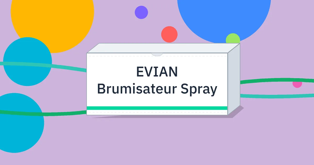 Symbolbild: Packung mit der Aufschrift EVIAN Brumisateur Spray (PZN 09750352) – Verfügbarkeit und Bezug in Apotheken in Frankfurt am Main