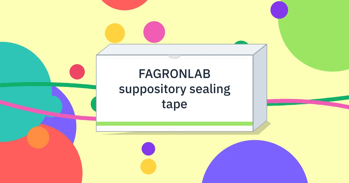 Symbolbild: Packung mit der Aufschrift FAGRONLAB suppository sealing tape (PZN 18295786) – Verfügbarkeit und Bezug in Apotheken in Frankfurt am Main