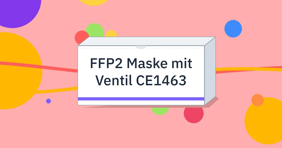 Symbolbild: Packung mit der Aufschrift FFP2 Maske mit Ventil CE1463 (PZN 17242144) – Verfügbarkeit und Bezug in Apotheken in Frankfurt am Main