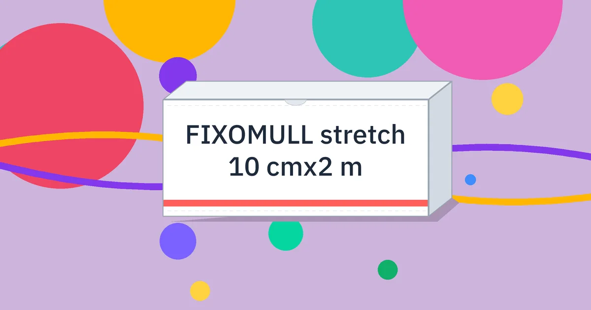 Symbolbild: Packung mit der Aufschrift FIXOMULL stretch 10 cmx2 m (PZN 11521995) – Verfügbarkeit und Bezug in Apotheken in Frankfurt am Main