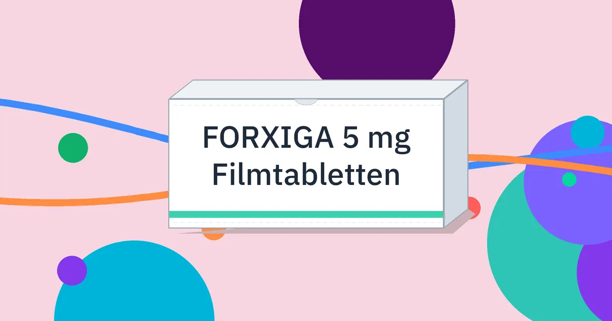 Symbolbild: Packung mit der Aufschrift FORXIGA 5 mg Filmtabletten (PZN 19995497) – Verfügbarkeit und Bezug in Apotheken in Frankfurt am Main