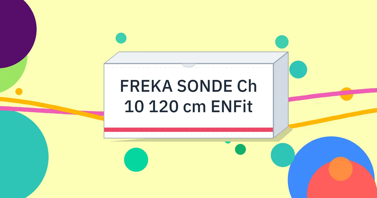 Symbolbild: Packung mit der Aufschrift FREKA SONDE Ch 10 120 cm ENFit (PZN 11345423) – Verfügbarkeit und Bezug in Apotheken in Frankfurt am Main