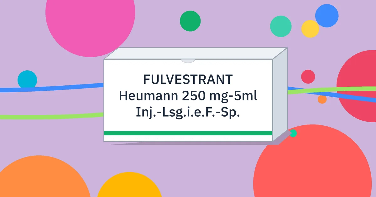 Symbolbild: Packung mit der Aufschrift FULVESTRANT Heumann 250 mg-5ml Inj.-Lsg.i.e.F.-Sp. (PZN 16796219) – Verfügbarkeit und Bezug in Apotheken in Frankfurt am Main