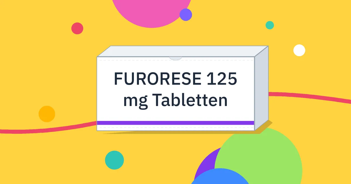Symbolbild: Packung mit der Aufschrift FURORESE 125 mg Tabletten (PZN 06881444) – Verfügbarkeit und Bezug in Apotheken in Frankfurt am Main
