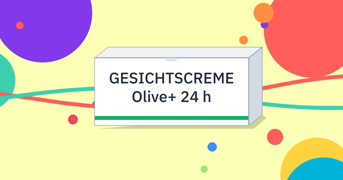 Symbolbild: Packung mit der Aufschrift GESICHTSCREME Olive+ 24 h (PZN 19688306) – Verfügbarkeit und Bezug in Apotheken in Frankfurt am Main