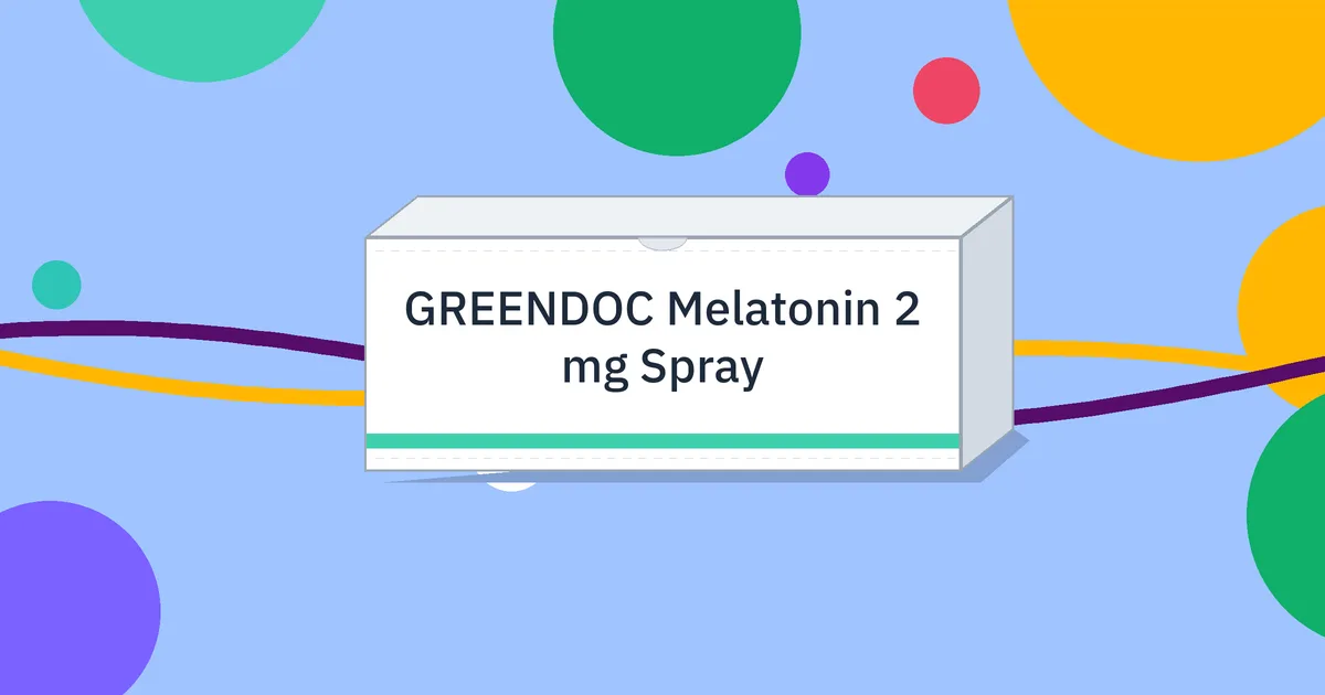 Symbolbild: Packung mit der Aufschrift GREENDOC Melatonin 2 mg Spray (PZN 18096360) – Verfügbarkeit und Bezug in Apotheken in Frankfurt am Main
