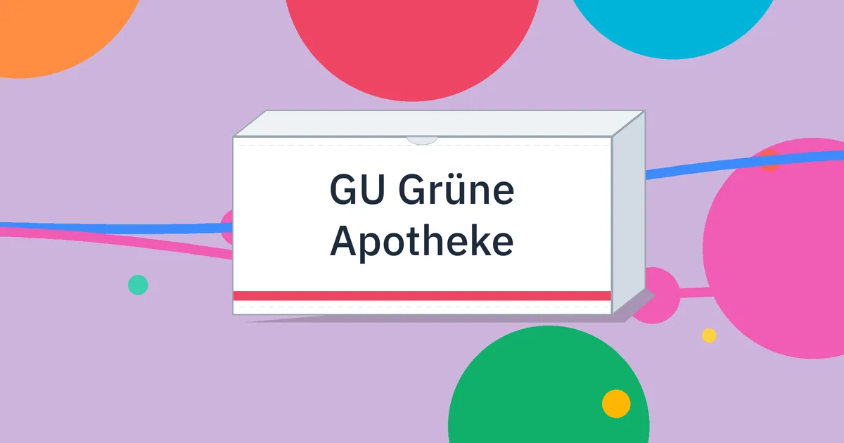 Symbolbild: Packung mit der Aufschrift GU Grüne Apotheke (PZN 11091862) – Verfügbarkeit und Bezug in Apotheken in Frankfurt am Main
