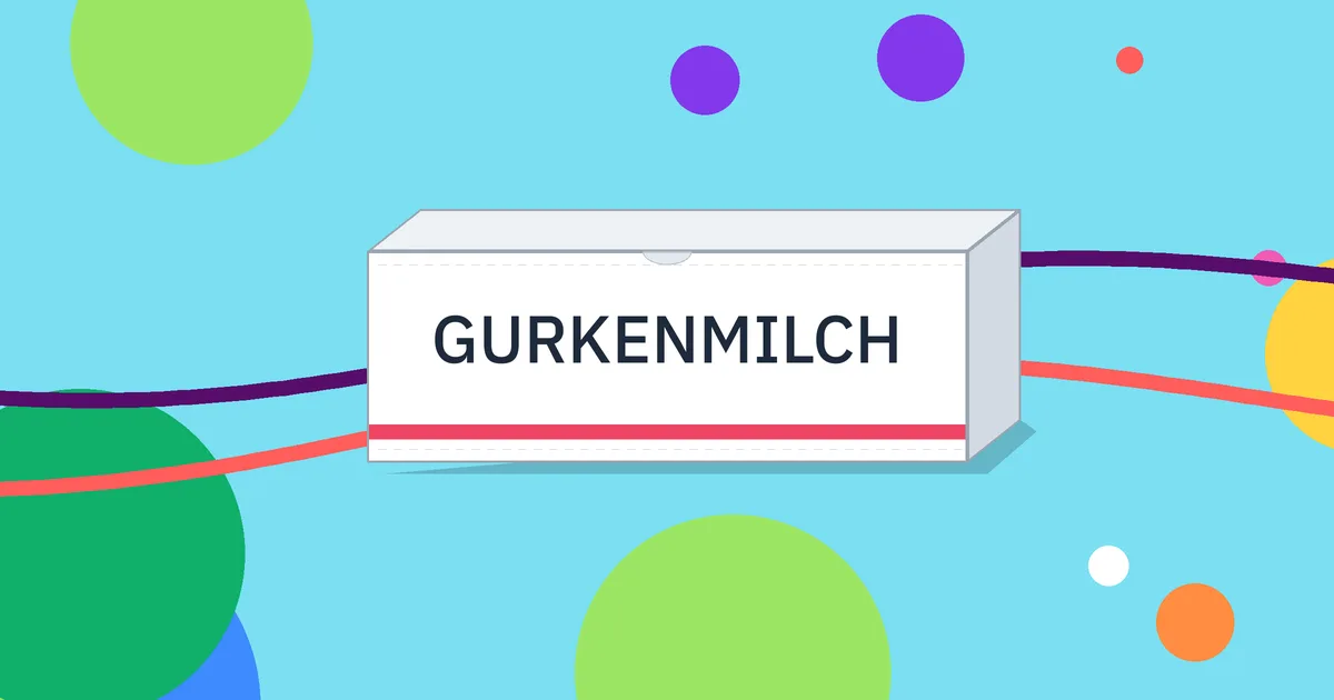 Symbolbild: Packung mit der Aufschrift GURKENMILCH (PZN 00011363) – Verfügbarkeit und Bezug in Apotheken in Frankfurt am Main