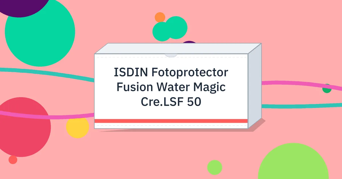 Symbolbild: Packung mit der Aufschrift ISDIN Fotoprotector Fusion Water Magic Cre.LSF 50 (PZN 20811700) – Verfügbarkeit und Bezug in Apotheken in Frankfurt am Main