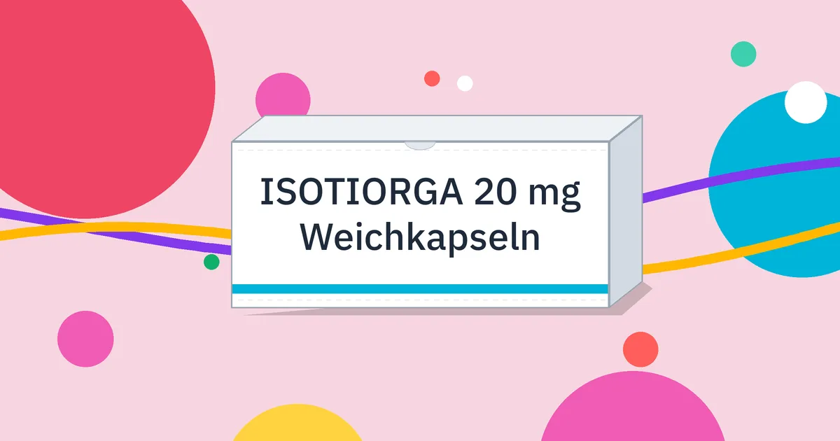 Symbolbild: Packung mit der Aufschrift ISOTIORGA 20 mg Weichkapseln (PZN 18604282) – Verfügbarkeit und Bezug in Apotheken in Frankfurt am Main