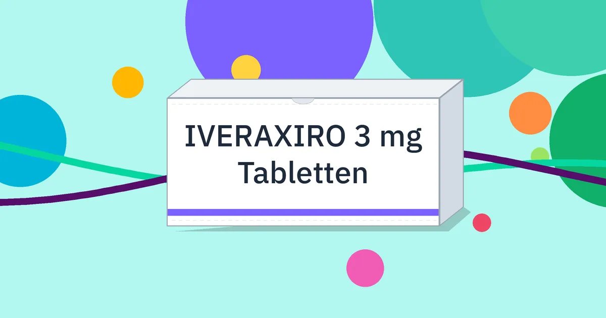 Symbolbild: Packung mit der Aufschrift IVERAXIRO 3 mg Tabletten (PZN 19196313) – Verfügbarkeit und Bezug in Apotheken in Frankfurt am Main