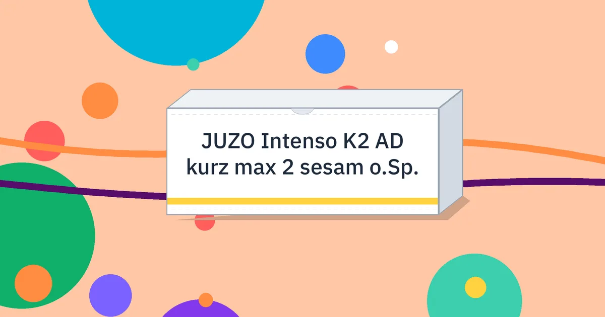 Symbolbild: Packung mit der Aufschrift JUZO Intenso K2 AD kurz max 2 sesam o.Sp. (PZN 18619160) – Verfügbarkeit und Bezug in Apotheken in Frankfurt am Main