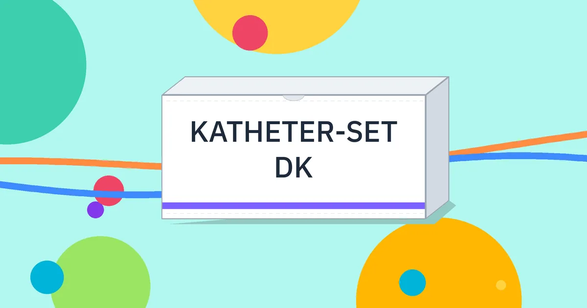 Symbolbild: Packung mit der Aufschrift KATHETER-SET DK (PZN 01753061) – Verfügbarkeit und Bezug in Apotheken in Frankfurt am Main