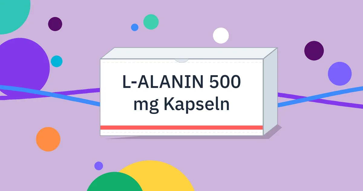 Symbolbild: Packung mit der Aufschrift L-ALANIN 500 mg Kapseln (PZN 09238654) – Verfügbarkeit und Bezug in Apotheken in Frankfurt am Main