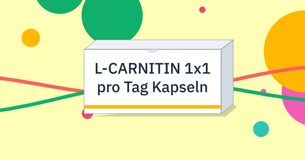 Symbolbild: Packung mit der Aufschrift L-CARNITIN 1x1 pro Tag Kapseln (PZN 07450545) – Verfügbarkeit und Bezug in Apotheken in Frankfurt am Main