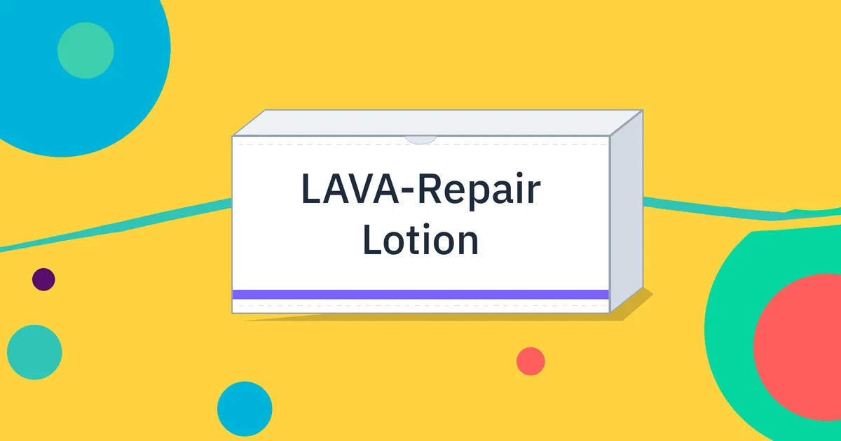Symbolbild: Packung mit der Aufschrift LAVA-Repair Lotion (PZN 17575532) – Verfügbarkeit und Bezug in Apotheken in Frankfurt am Main