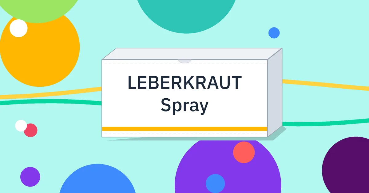 Symbolbild: Packung mit der Aufschrift LEBERKRAUT Spray (PZN 18439624) – Verfügbarkeit und Bezug in Apotheken in Frankfurt am Main