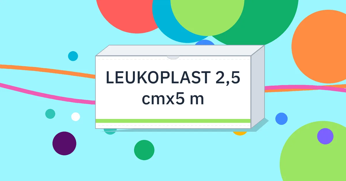 Symbolbild: Packung mit der Aufschrift LEUKOPLAST 2,5 cmx5 m (PZN 19882882) – Verfügbarkeit und Bezug in Apotheken in Frankfurt am Main