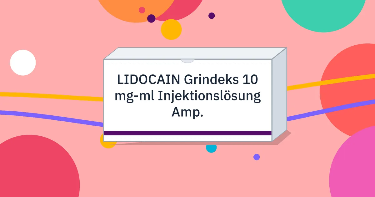 Symbolbild: Packung mit der Aufschrift LIDOCAIN Grindeks 10 mg-ml Injektionslösung Amp. (PZN 19539569) – Verfügbarkeit und Bezug in Apotheken in Frankfurt am Main