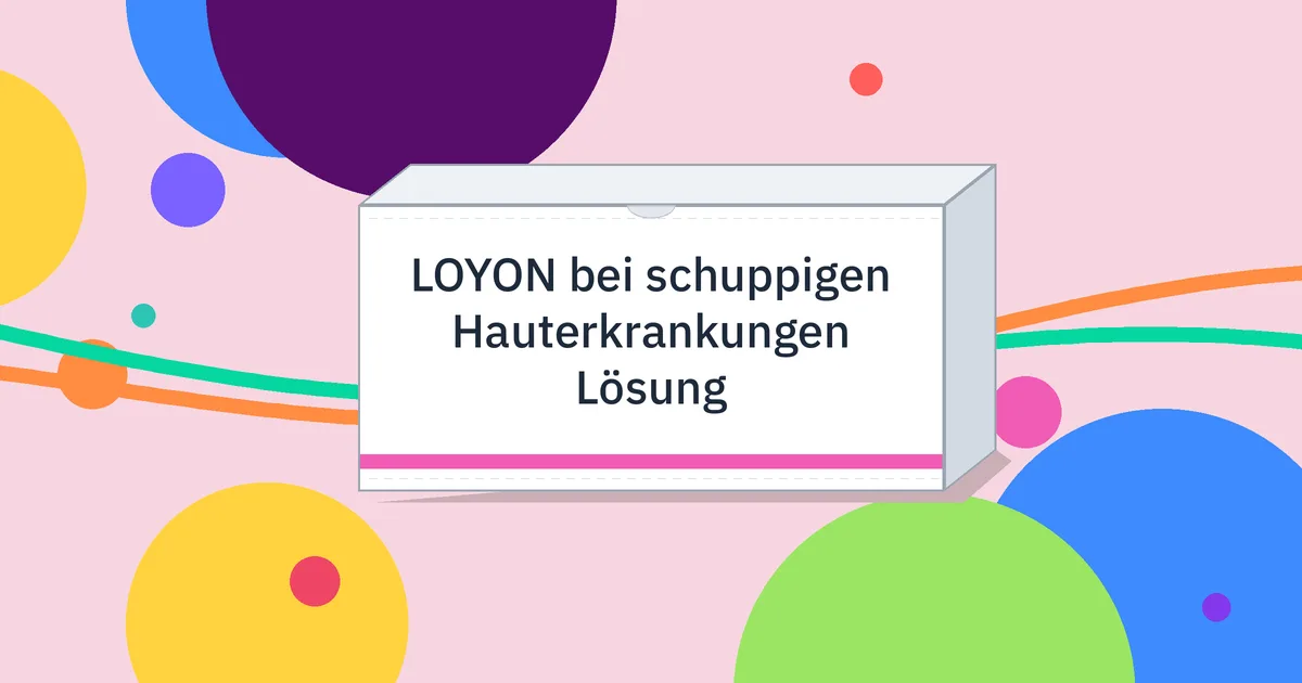 Symbolbild: Packung mit der Aufschrift LOYON bei schuppigen Hauterkrankungen Lösung (PZN 10339691) – Verfügbarkeit und Bezug in Apotheken in Frankfurt am Main