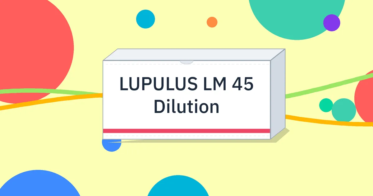 Symbolbild: Packung mit der Aufschrift LUPULUS LM 45 Dilution (PZN 12934587) – Verfügbarkeit und Bezug in Apotheken in Frankfurt am Main