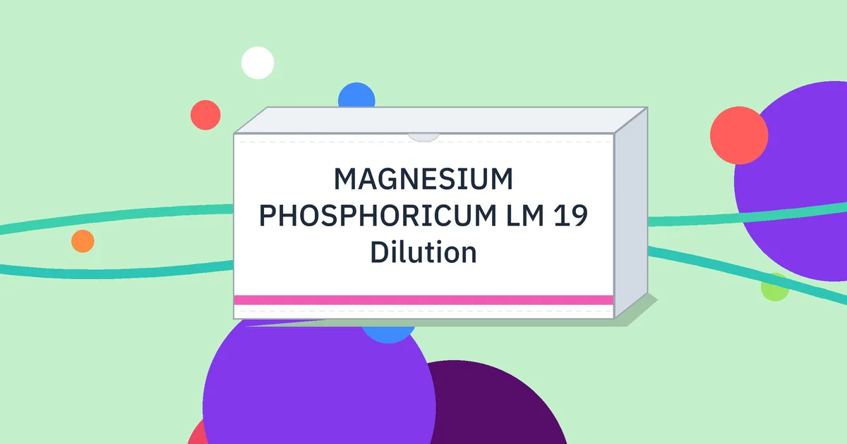 Symbolbild: Packung mit der Aufschrift MAGNESIUM PHOSPHORICUM LM 19 Dilution (PZN 12939283) – Verfügbarkeit und Bezug in Apotheken in Frankfurt am Main