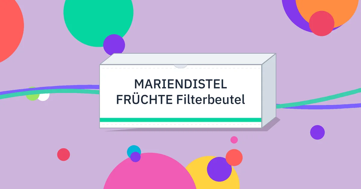 Symbolbild: Packung mit der Aufschrift MARIENDISTEL FRÜCHTE Filterbeutel (PZN 11175553) – Verfügbarkeit und Bezug in Apotheken in Frankfurt am Main