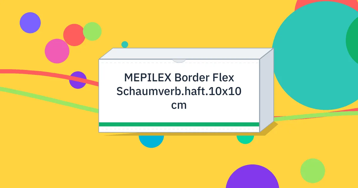 Symbolbild: Packung mit der Aufschrift MEPILEX Border Flex Schaumverb.haft.10x10 cm (PZN 18731106) – Verfügbarkeit und Bezug in Apotheken in Frankfurt am Main