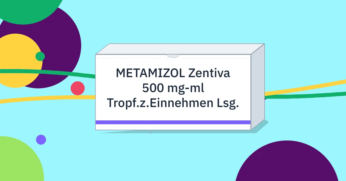 Symbolbild: Packung mit der Aufschrift METAMIZOL Zentiva 500 mg-ml Tropf.z.Einnehmen Lsg. (PZN 17418927) – Verfügbarkeit und Bezug in Apotheken in Frankfurt am Main