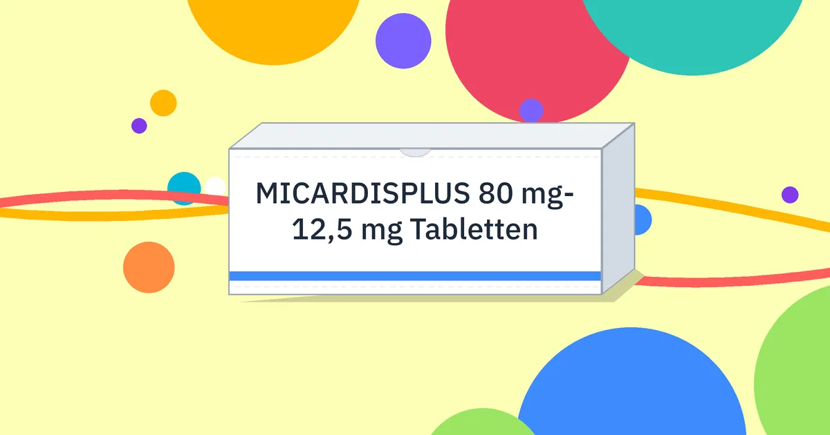 Symbolbild: Packung mit der Aufschrift MICARDISPLUS 80 mg-12,5 mg Tabletten (PZN 03442075) – Verfügbarkeit und Bezug in Apotheken in Frankfurt am Main