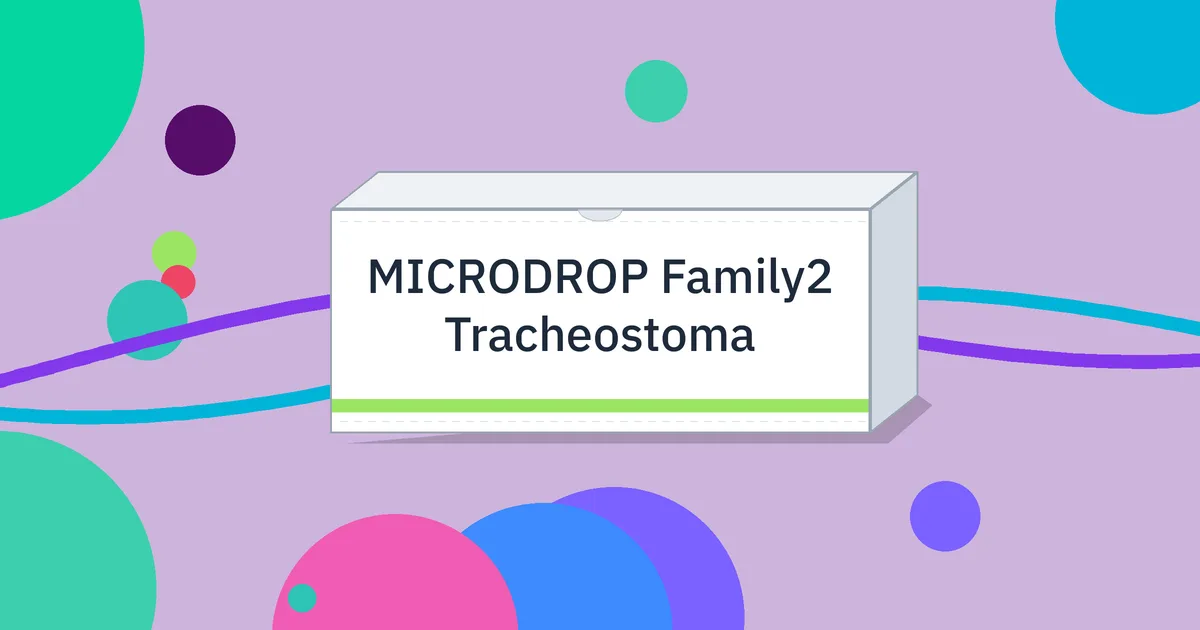 Symbolbild: Packung mit der Aufschrift MICRODROP Family2 Tracheostoma (PZN 09937323) – Verfügbarkeit und Bezug in Apotheken in Frankfurt am Main
